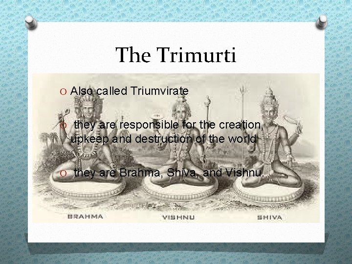 Unit Hinduism Topic Deities in Hinduism Subtopic The