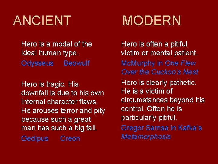 Fundamental Differences Between Ancient and Modern Life Organization