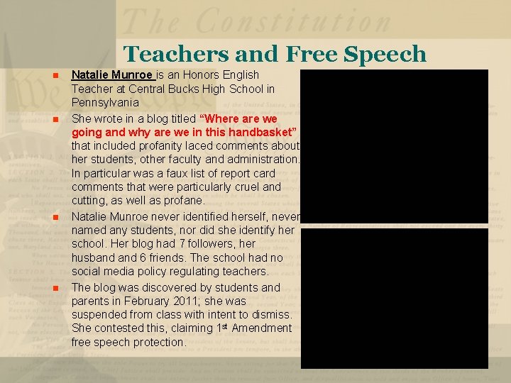 The Constitution and Bill of Is Rights 1