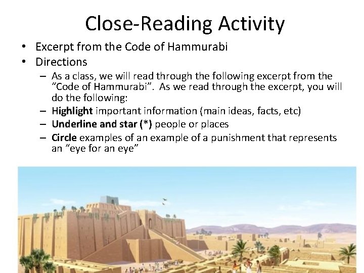Babylon and the Code of Hammurabi Global History