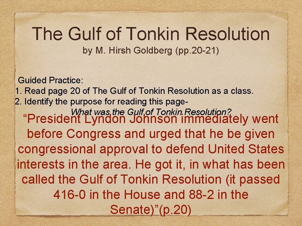 Unit 4 Lesson 3 Objective SWBAT identify the