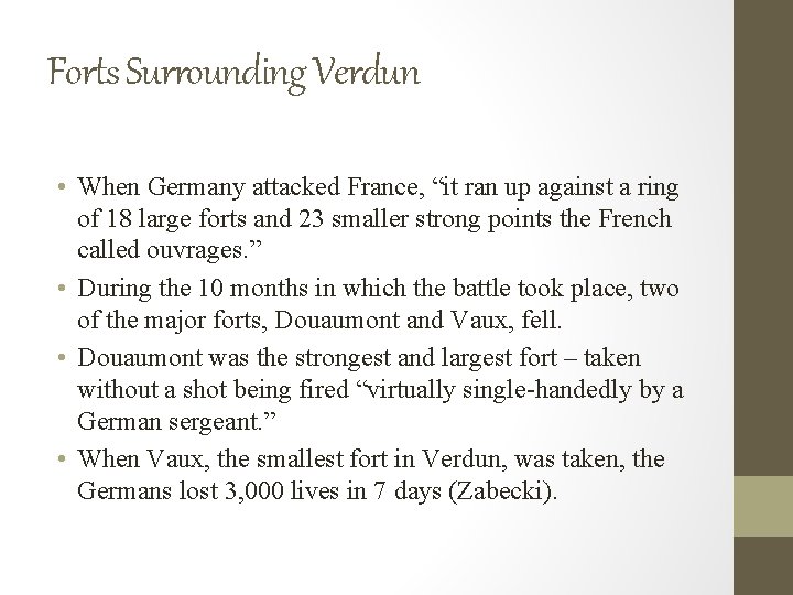The Battle of Verdun By Shaun Oliver About