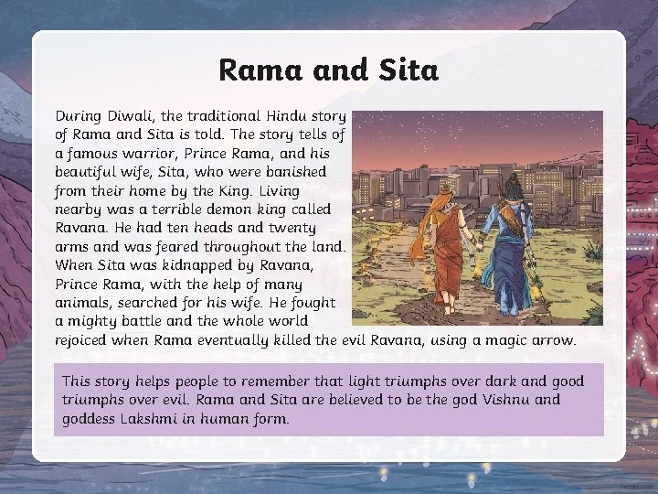 Celebrating Diwali is a very important religious celebration