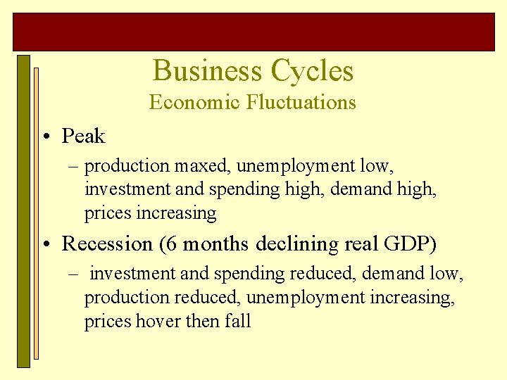 Economic Stability Dont rock the boat baby Review