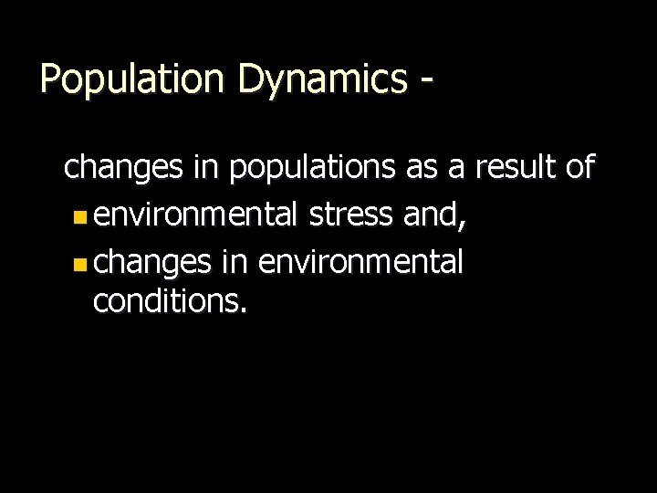 9 Population Dynamics Carrying Capacity and Conservation Biology