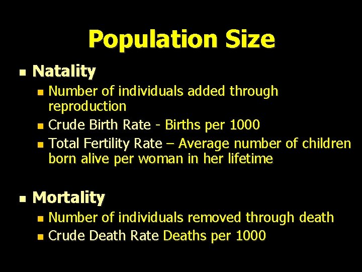 9 Population Dynamics Carrying Capacity and Conservation Biology