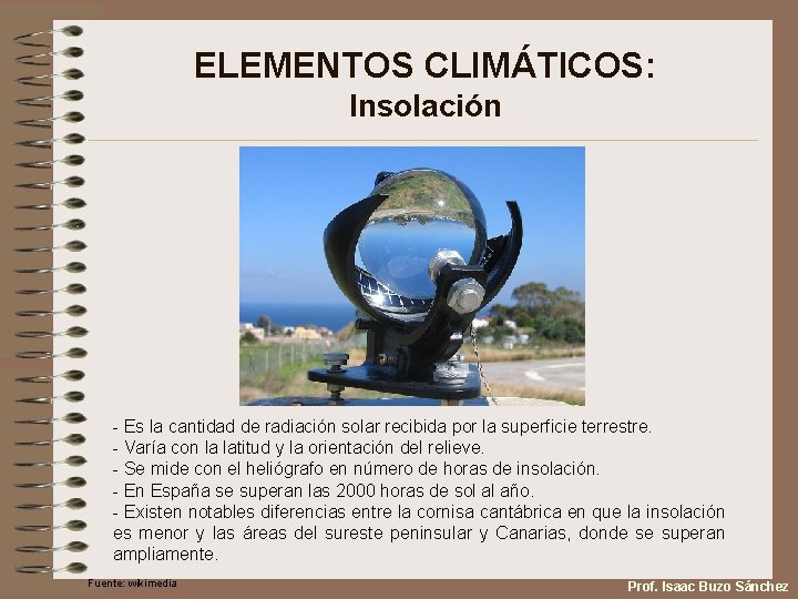 TIEMPO Y CLIMA FACTORES Y ELEMENTOS Isaac Buzo