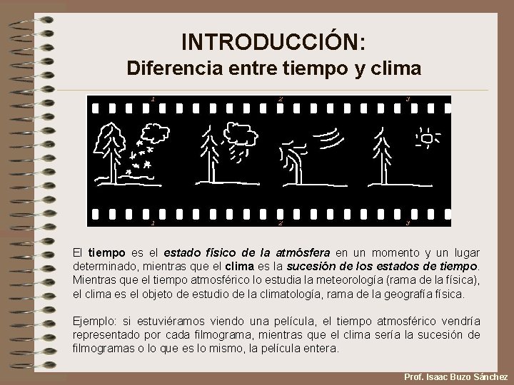 TIEMPO Y CLIMA FACTORES Y ELEMENTOS Isaac Buzo