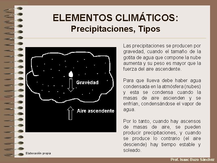 TIEMPO Y CLIMA FACTORES Y ELEMENTOS Isaac Buzo