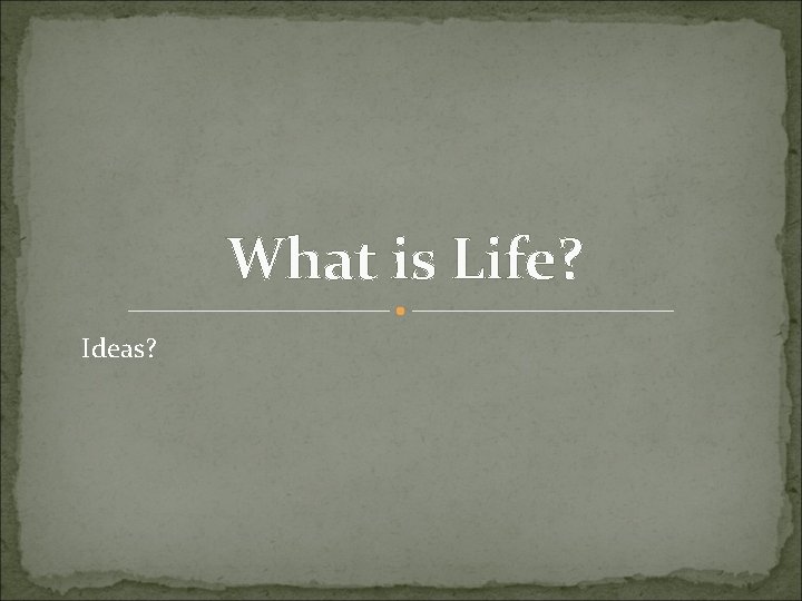 Chapter 1 Cells The Building Blocks of Life