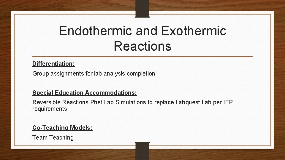 Sample Science Lessons By Monica Parker 1 Endothermic