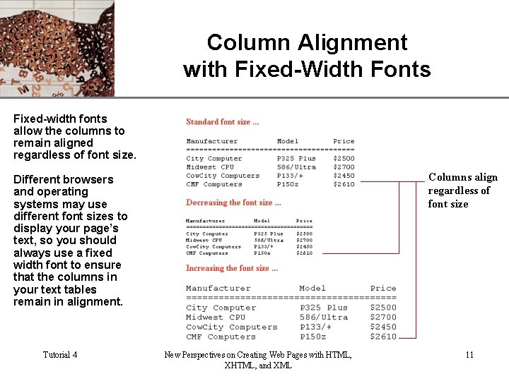 XP Tutorial 4 Designing a Web Page with