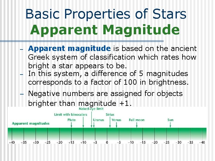 Basic Properties of Stars Stellar Position and Distances