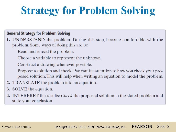 Chapter 2 2 Equations Inequalities and Problem Solving