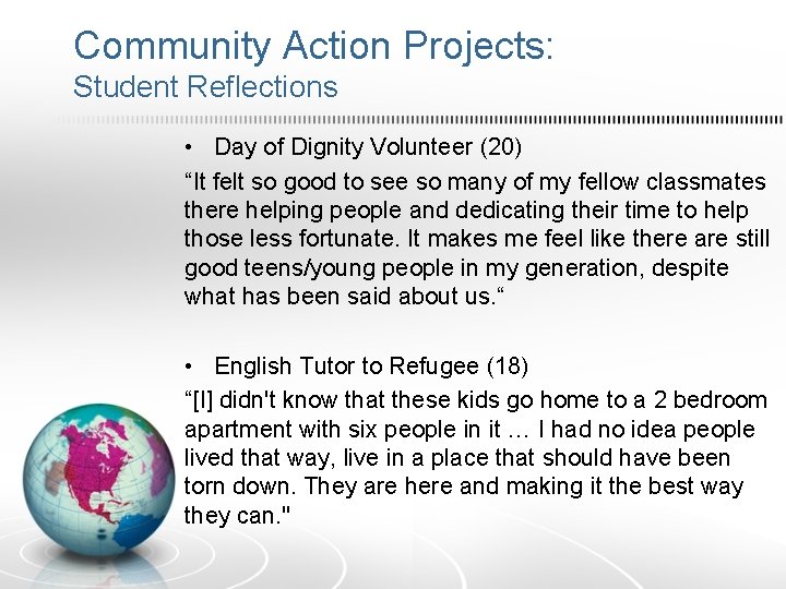 Building A Global Public Community Service Learning Projects