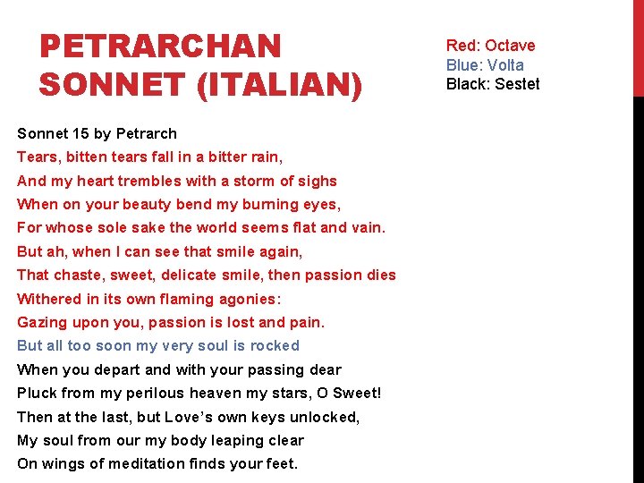 Poetry Unit Concepts to be Covered Assessed 1