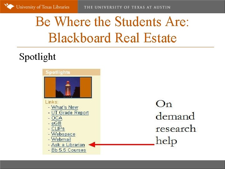 University of Texas Libraries Integrating Library Resources with