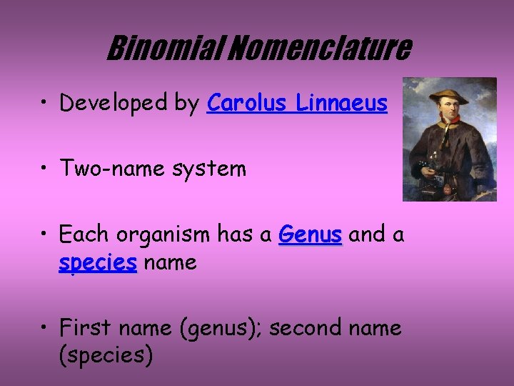 Classification of Living Things Diversity of Life By