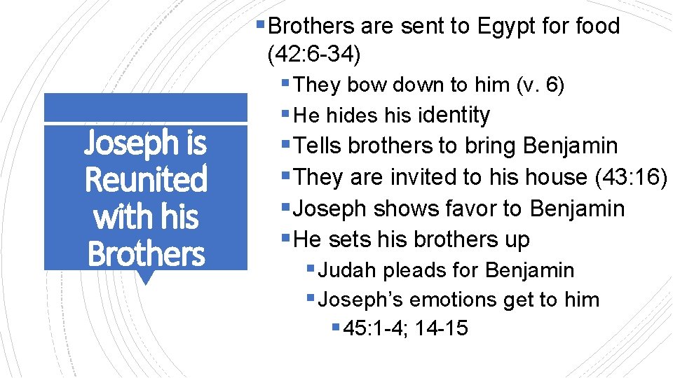 Joseph Gods Plan in Action Son of Jacob