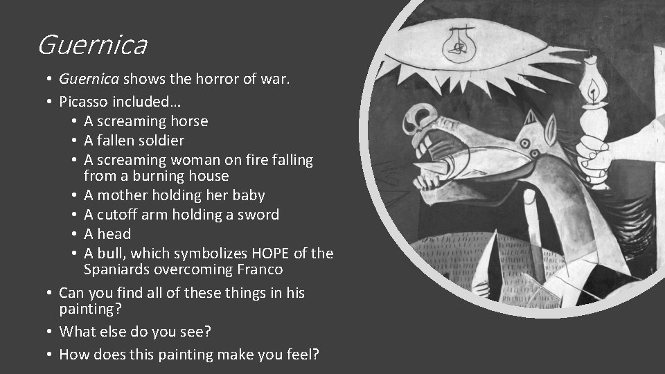 Picasso Week of 413 Spanish Civil War Pablo