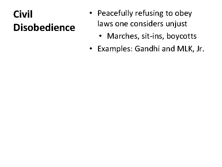Civil Disobedience MLK vs Malcolm X Was civil