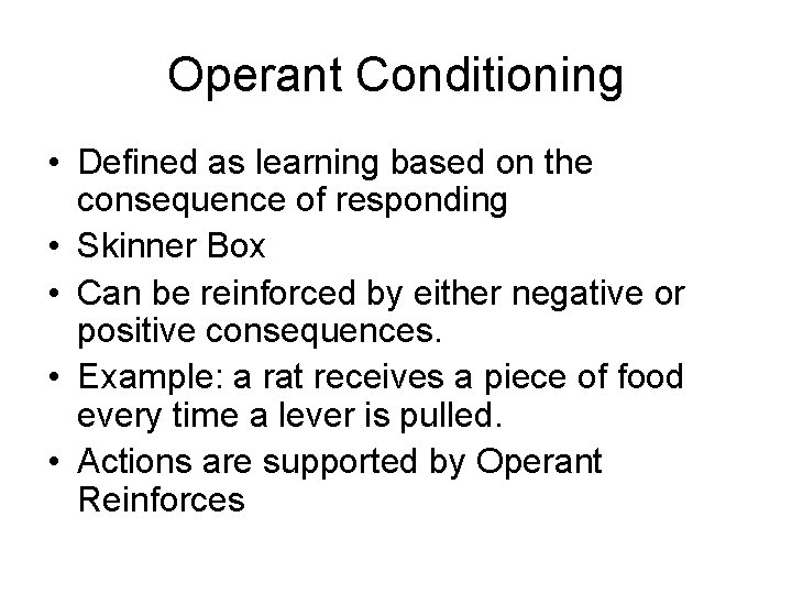 Conditioning By Andrew Hawes Classical Conditioning Defined as