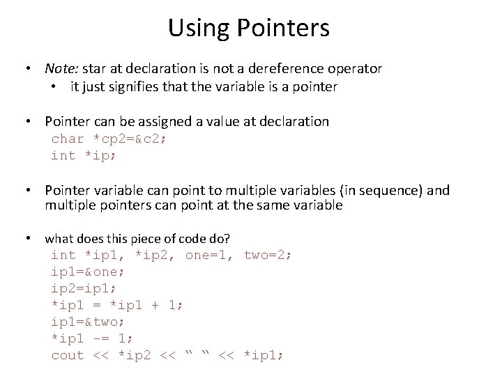 Pointers What Is Pointer Every Variable Has Memory