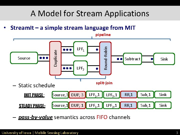 High Performance Stream Processing for Mobile Sensing Applications