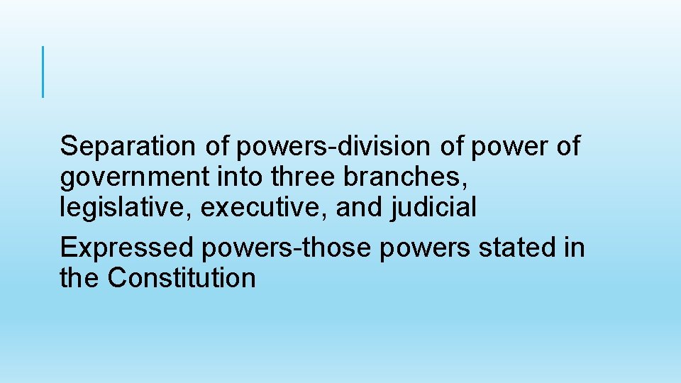 CONSTITUTION AND BILL OF RIGHTS Vocabulary Popular sovereigntyPower