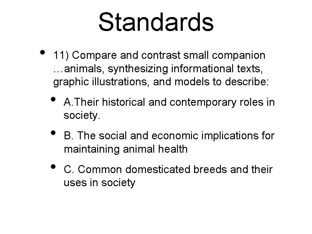 Companion Animals Dog Breeds Standards 11 Compare and