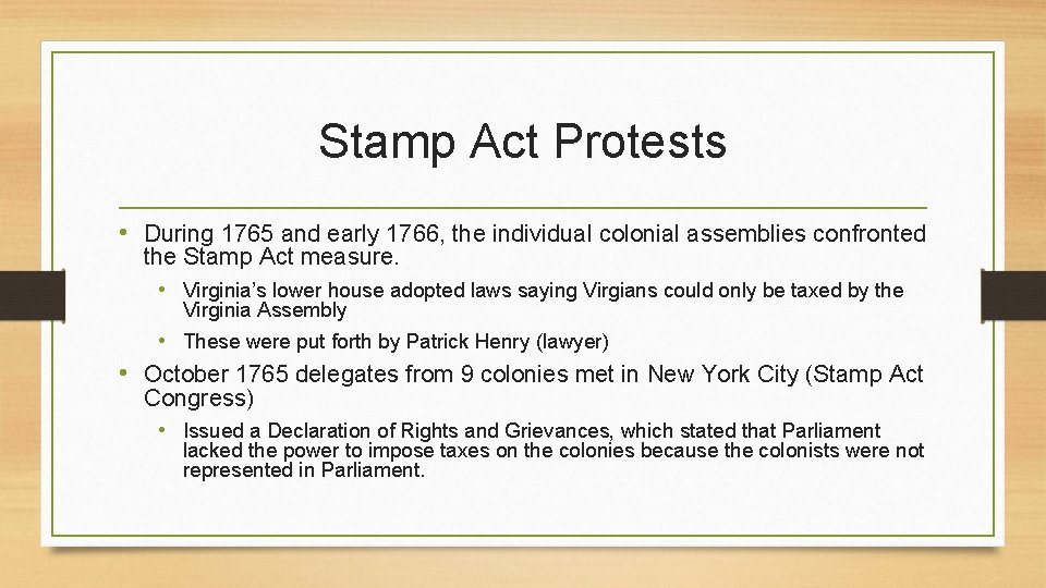 The Stirrings of Rebellion Chapter 4 Section 1