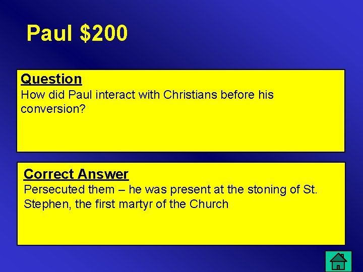 Bible Jeopardy Early Church Round 3 Paul Barnabas