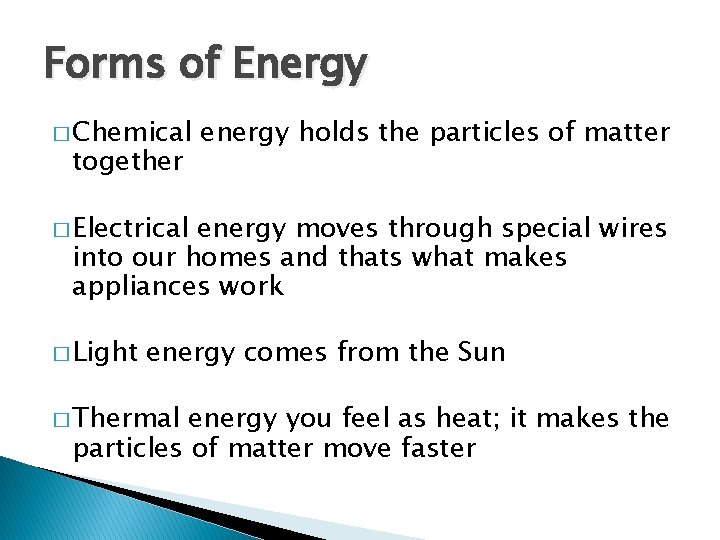 Lesson 1 What are sources of energy Vocabulary