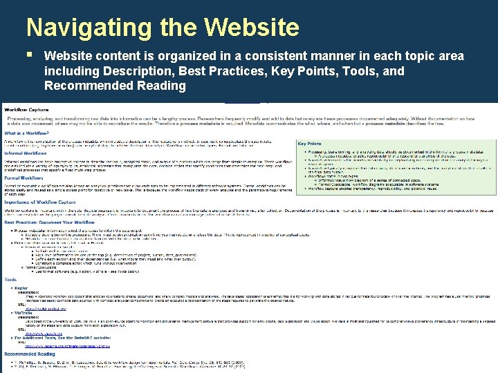 A USGS Website and Training Materials to Support