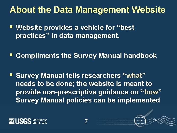 A USGS Website and Training Materials to Support