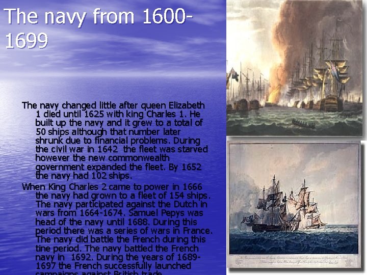 The Royal navyFrom its beginnings to present day