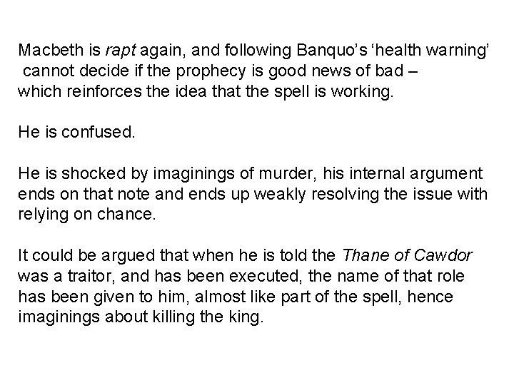 Macbeth Act I all Shakespeares plays follow a