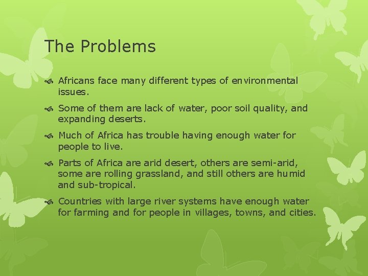 Environmental Issues in Africa The Problems Africans face