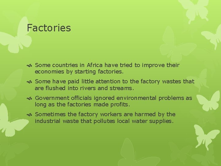 Environmental Issues in Africa The Problems Africans face