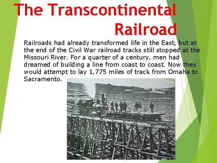 ESWBAT Determine how 3 changes in the west