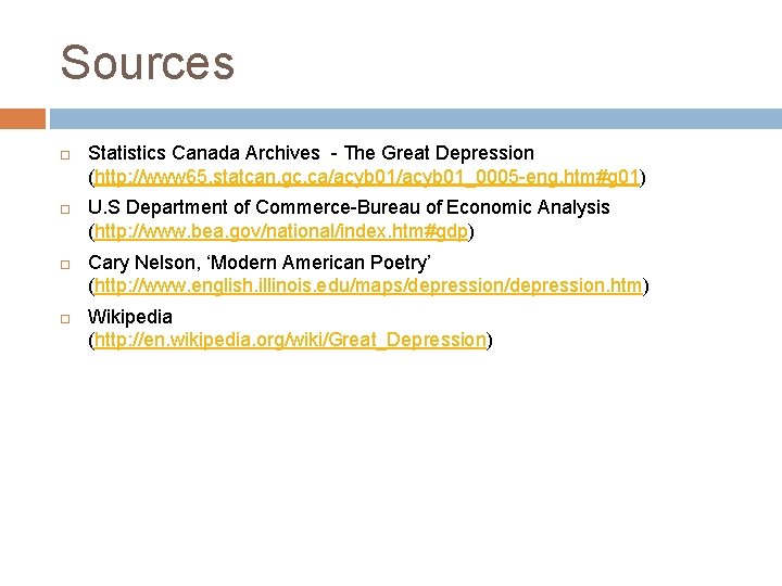 THE GREAT DEPRESSION A BRIEF HISTORY Timeline September