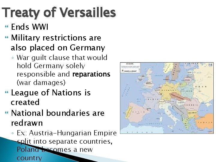 End of WW 1 November 1918 Central Powers