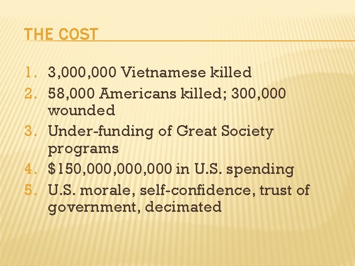 1954 1975 THE VIETNAM WAR BACKGROUND TO THE