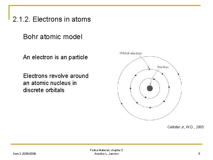Chapter 2 Atomic structure and interatomic bonding Specific