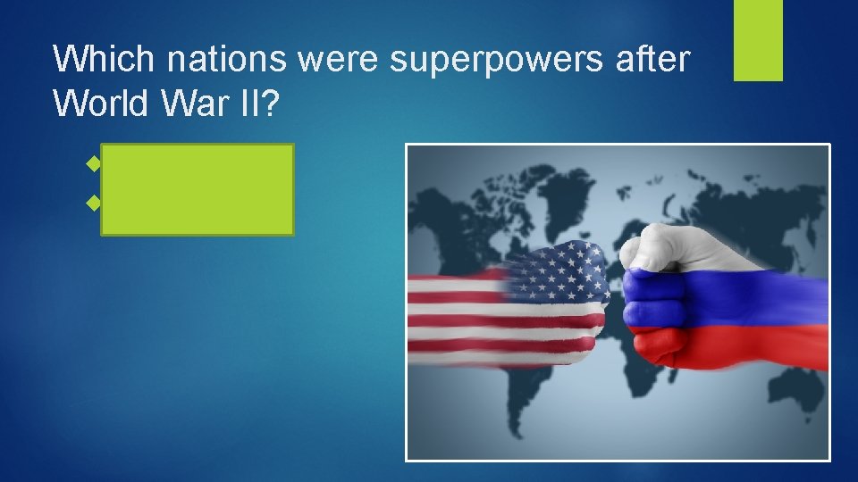 The Cold War PAGES 556 561 Objectives Contrast