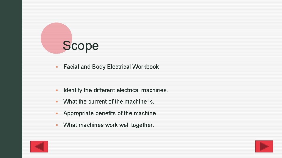 Theoretical knowledge on Body Electrical Machines z z