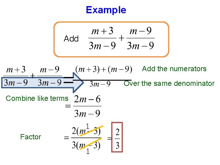 Section 6 3 Addition Subtraction and Least Common