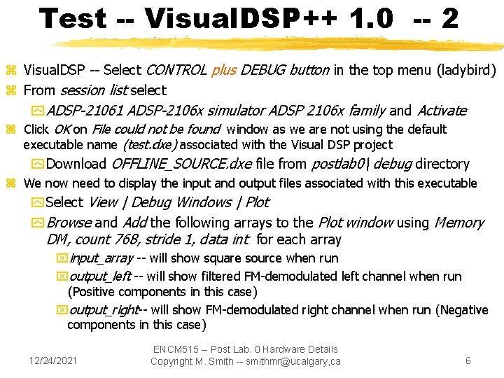 Offline investigation of Audio Channel Modeling Laboratory FMStereo