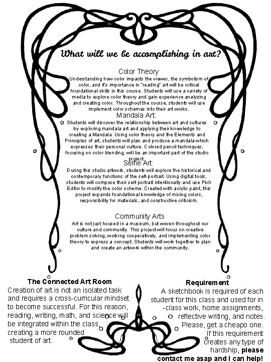 Fundamentals of Art II Syllabus How To Be