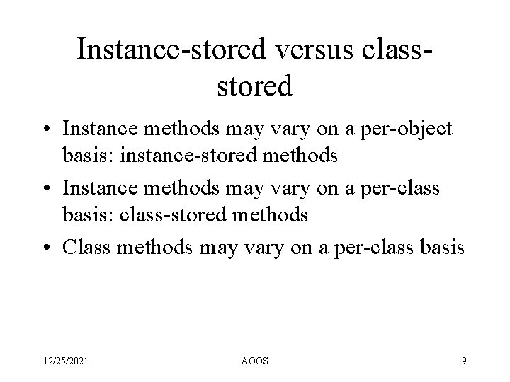 Context Objects Evolution of object behavior Behavioral patterns Context Objects Evolution of object behavior Behavioral patterns